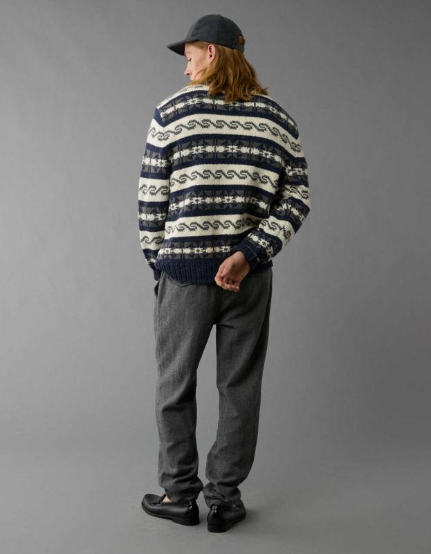 AE Chunky Fair Isle Sweater | American Eagle UK | Men's & Women's Jeans, Clothing & More
