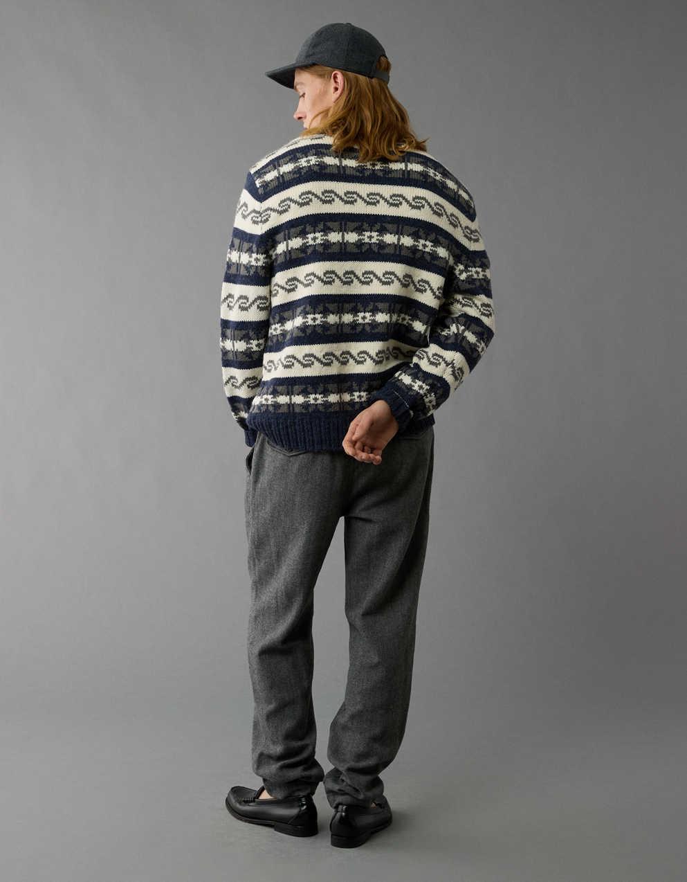 AE Chunky Fair Isle Sweater | American Eagle UK | Men's & Women's Jeans, Clothing & More