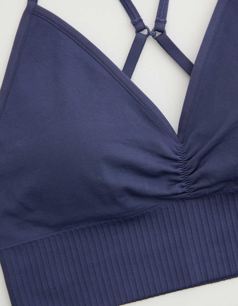 Superchill Seamless Mix Ruched Bralette | American Eagle UK | Men's ...