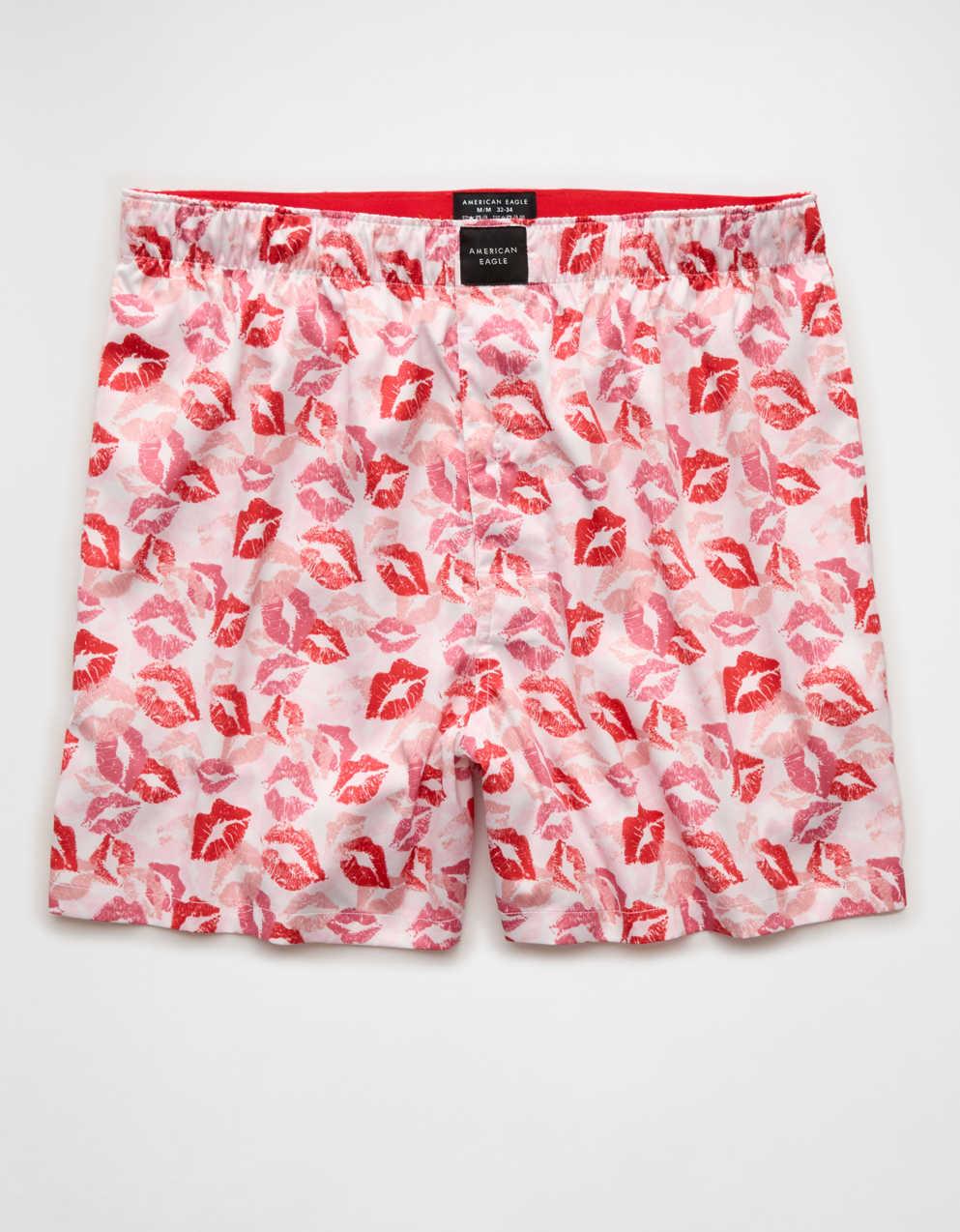 Boxer à poches en satin AEO Hommes Saint-Valentin | American Eagle ...