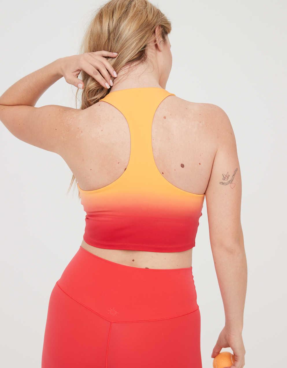 OFFLINE By Aerie Real Me Low Key Racerback Sports Bra | American Eagle ...