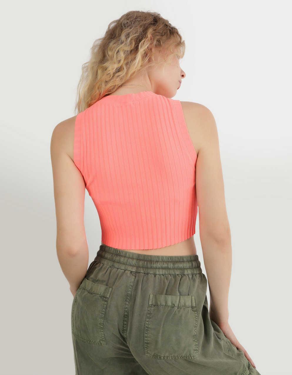 Aerie High Neck Ribbed Tank Top | Men’s & Women’s Jeans, Clothing ...