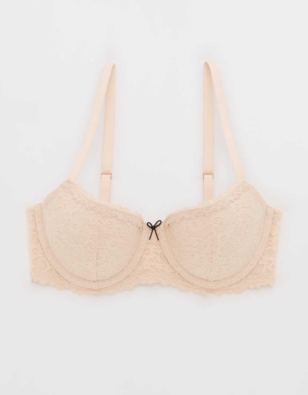 Show Off Vintage Lace Lightly Lined Balconette Bra | American Eagle UK ...