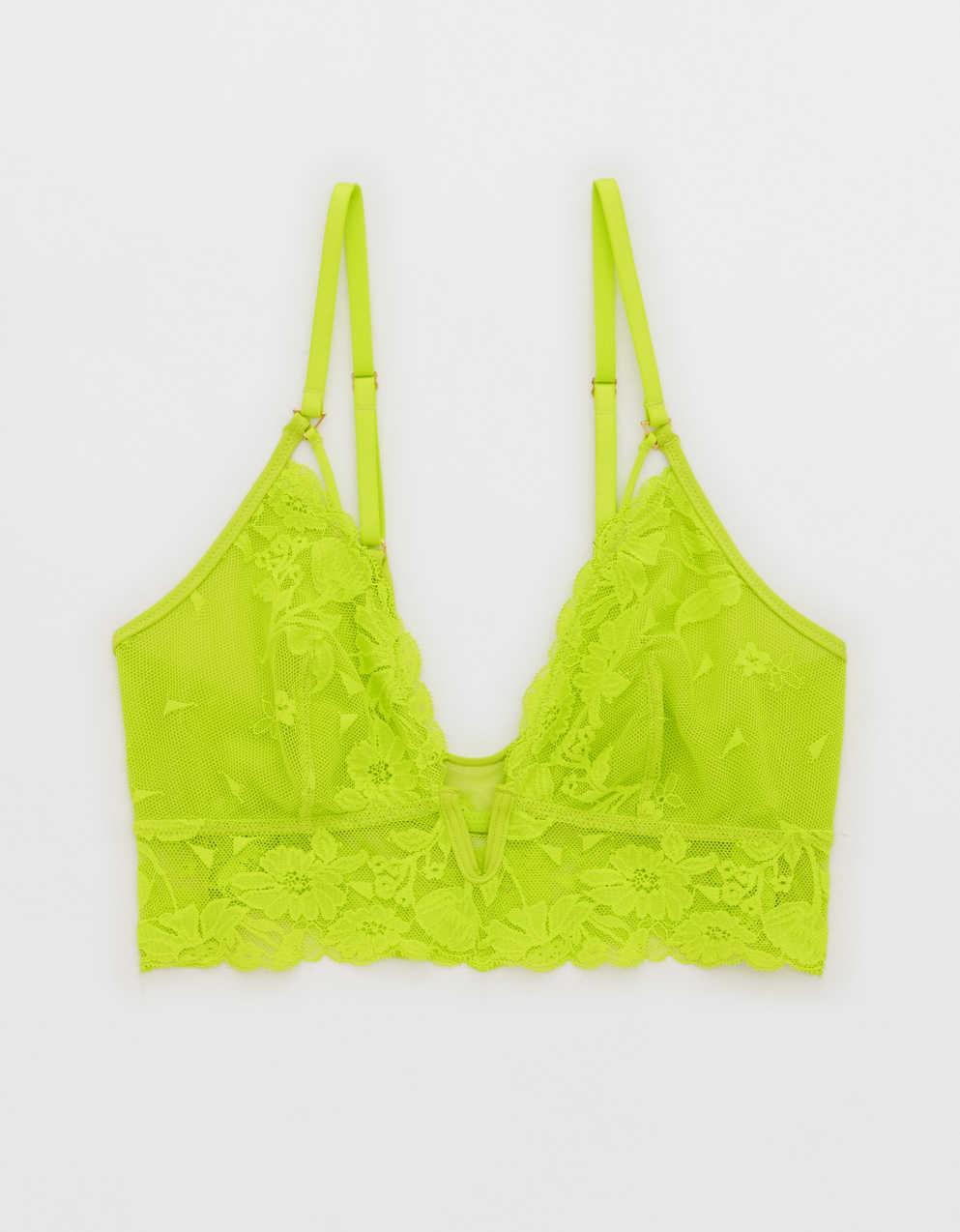 Aerie Wildflower Lace Triangle Bralette | Men’s & Women’s Jeans ...