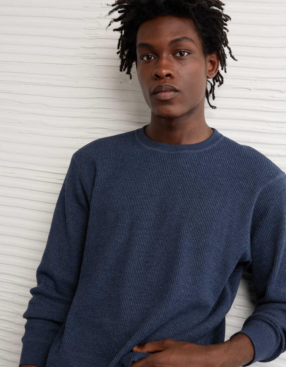 AE Cozy Waffle Thermal T-Shirt | American Eagle UK | Men's & Women's ...