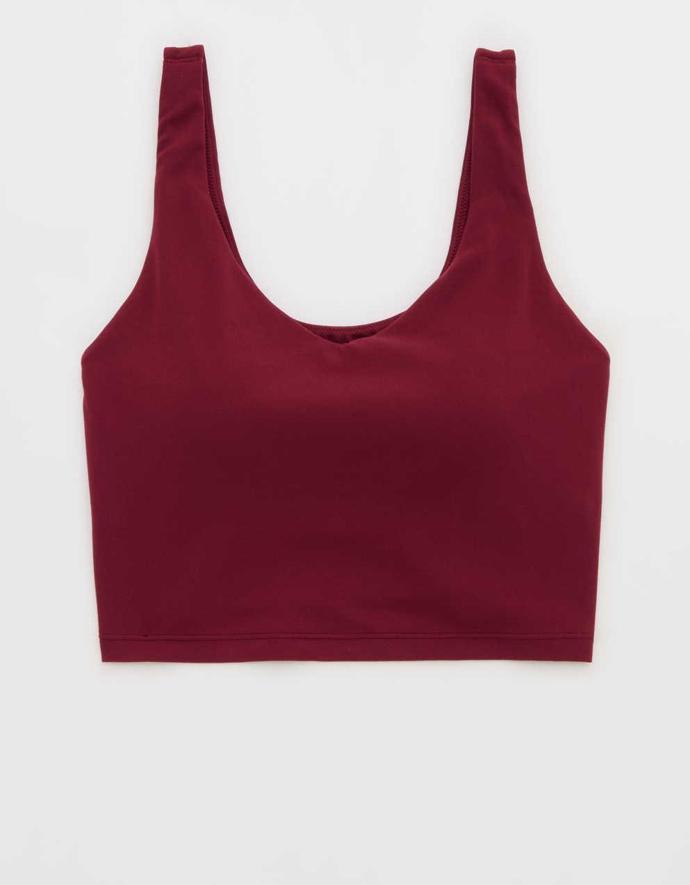 OFFLINE By Aerie Real Me Low Key Longline Sports Bra | American Eagle ...