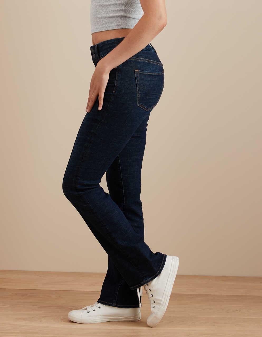 AE Next Level Curvy Low-Rise Kick Bootcut Jean | American Eagle UK ...