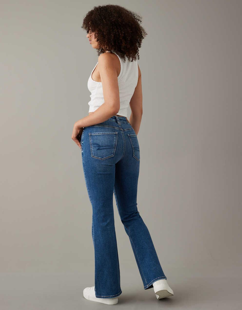 AE Next Level Curvy Super High-Waisted Flare Jean | American Eagle UK ...