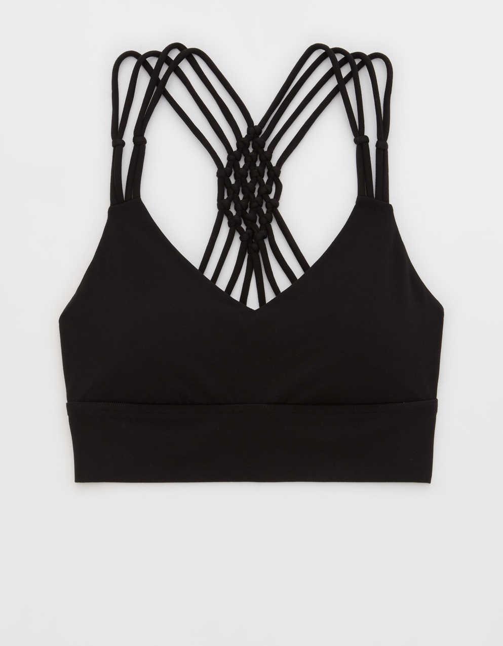 OFFLINE By Aerie Real Me Xtra Macrame Sports Bra | American Eagle UK ...
