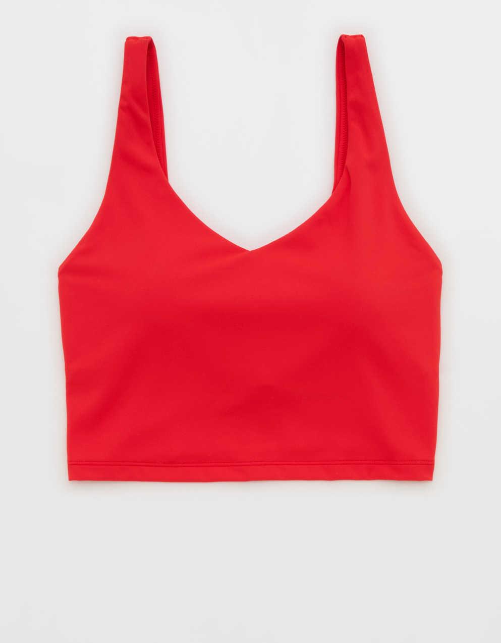 OFFLINE By Aerie Real Me Low Key Longline Sports Bra | American Eagle ...