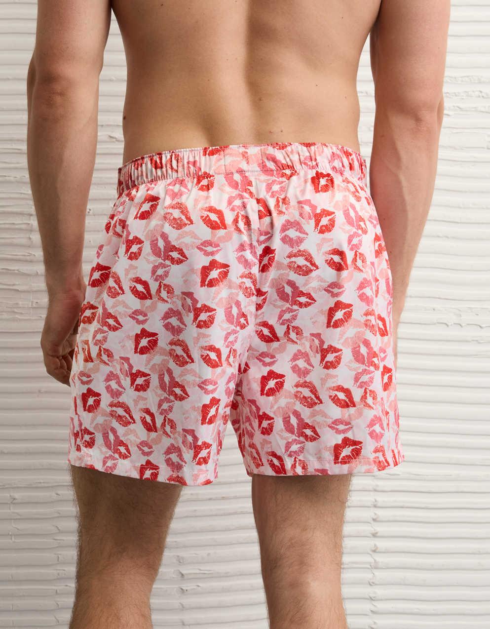 Boxer à poches en satin AEO Hommes Saint-Valentin | American Eagle ...