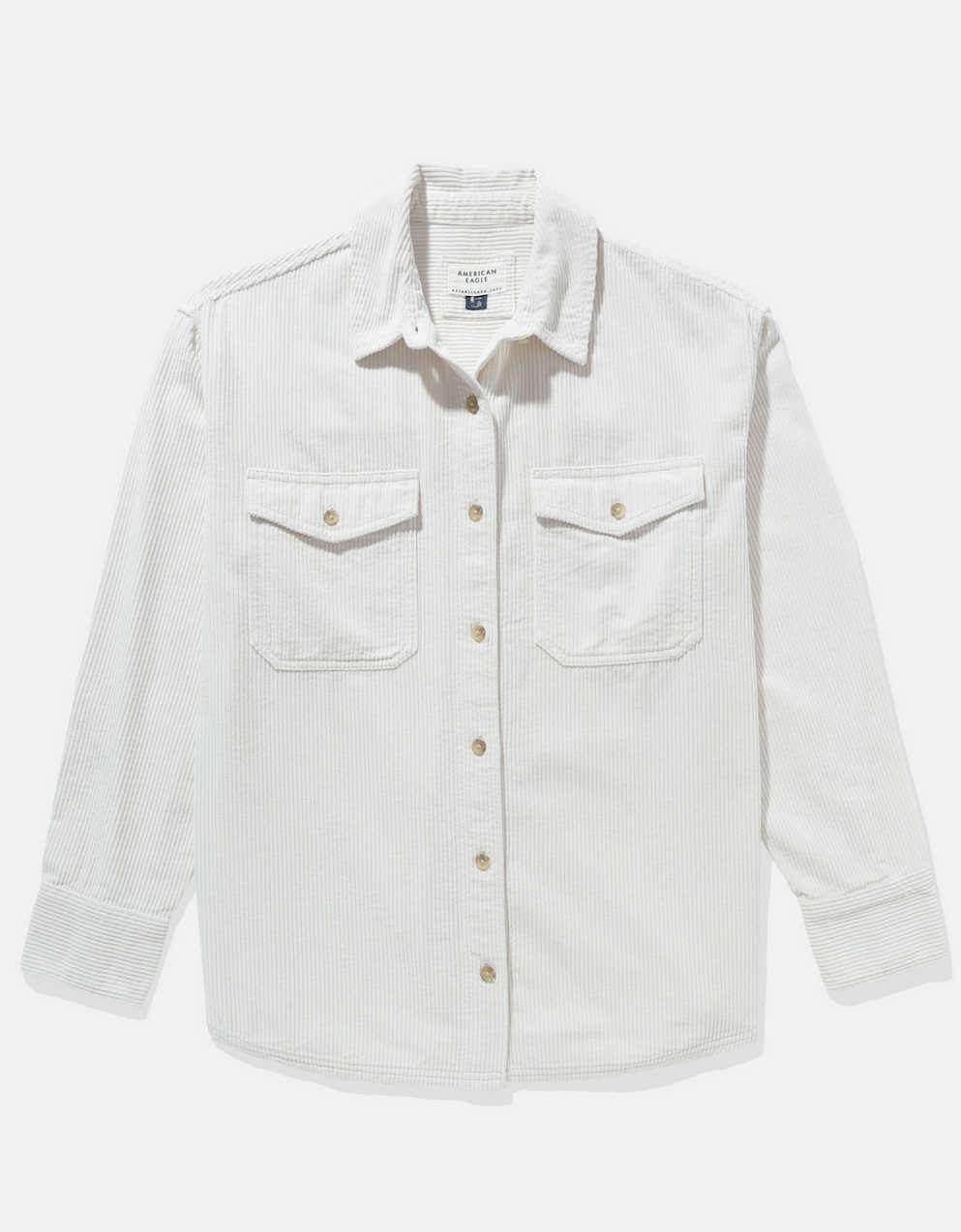 AE Oversized Corduroy Shacket | American Eagle UK | Black Friday | Men ...