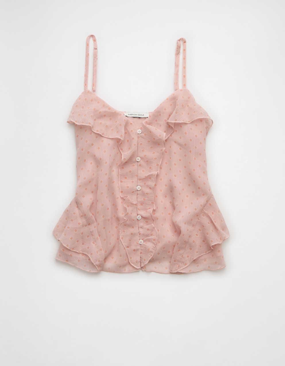 AE Ruffle Cami | American Eagle UK | Men's & Women's Jeans, Clothing & More