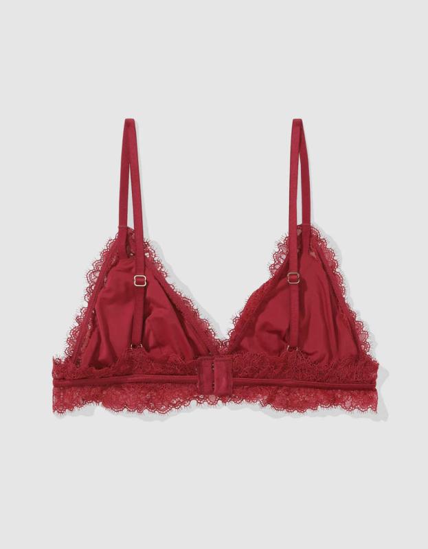 Show Off Shine Lace Padded Triangle Bralette | American Eagle UK | Men ...