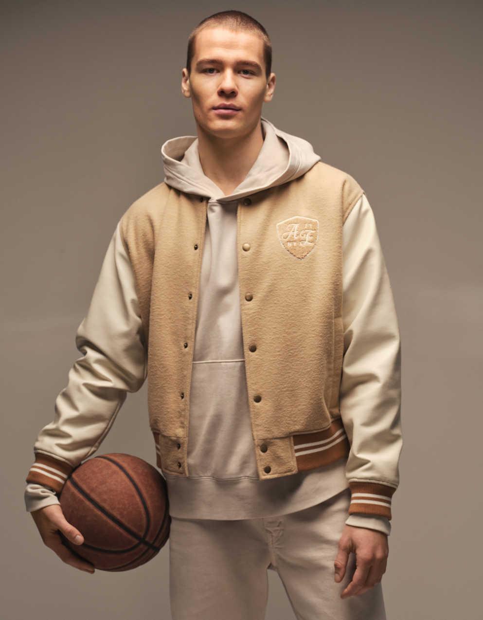 AE Varsity Bomber Jacket | American Eagle UK | Men's & Women's Jeans ...