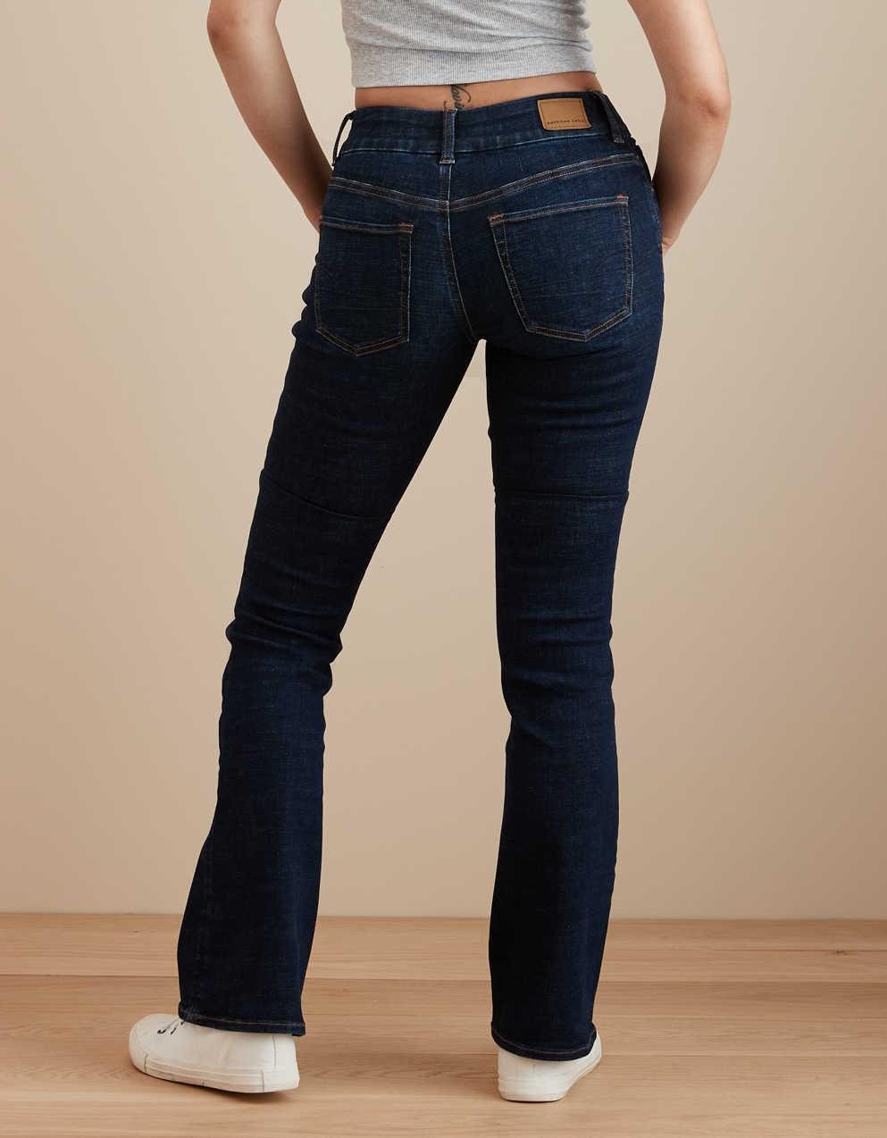 AE Next Level Curvy Low-Rise Kick Bootcut Jean | American Eagle UK ...