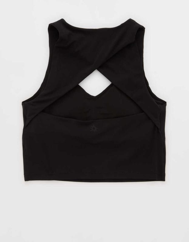 OFFLINE By Aerie Real Me Low Key Open Back Sports Bra | American Eagle ...