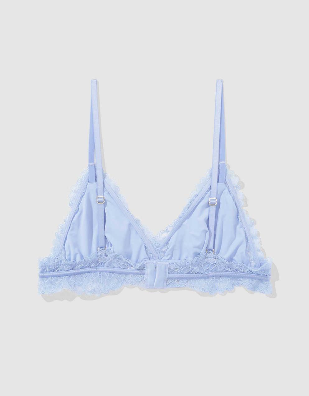 Show Off Shine Lace Padded Triangle Bralette | American Eagle UK ...