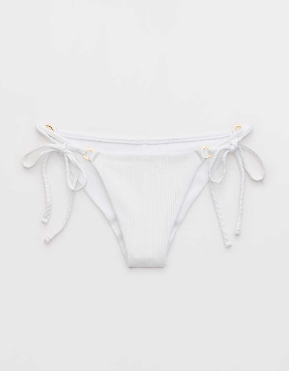 Aerie Shine Rib Cheekiest Tie Bikini Bottom | American Eagle Europe ...