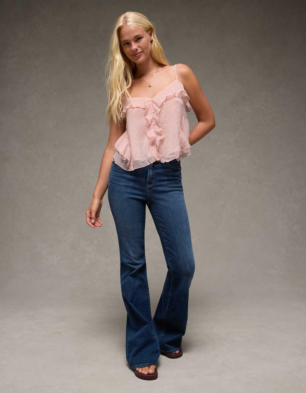AE Ruffle Cami | American Eagle UK | Men's & Women's Jeans, Clothing & More