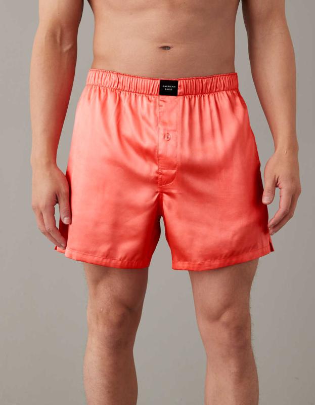Satin boxer short store