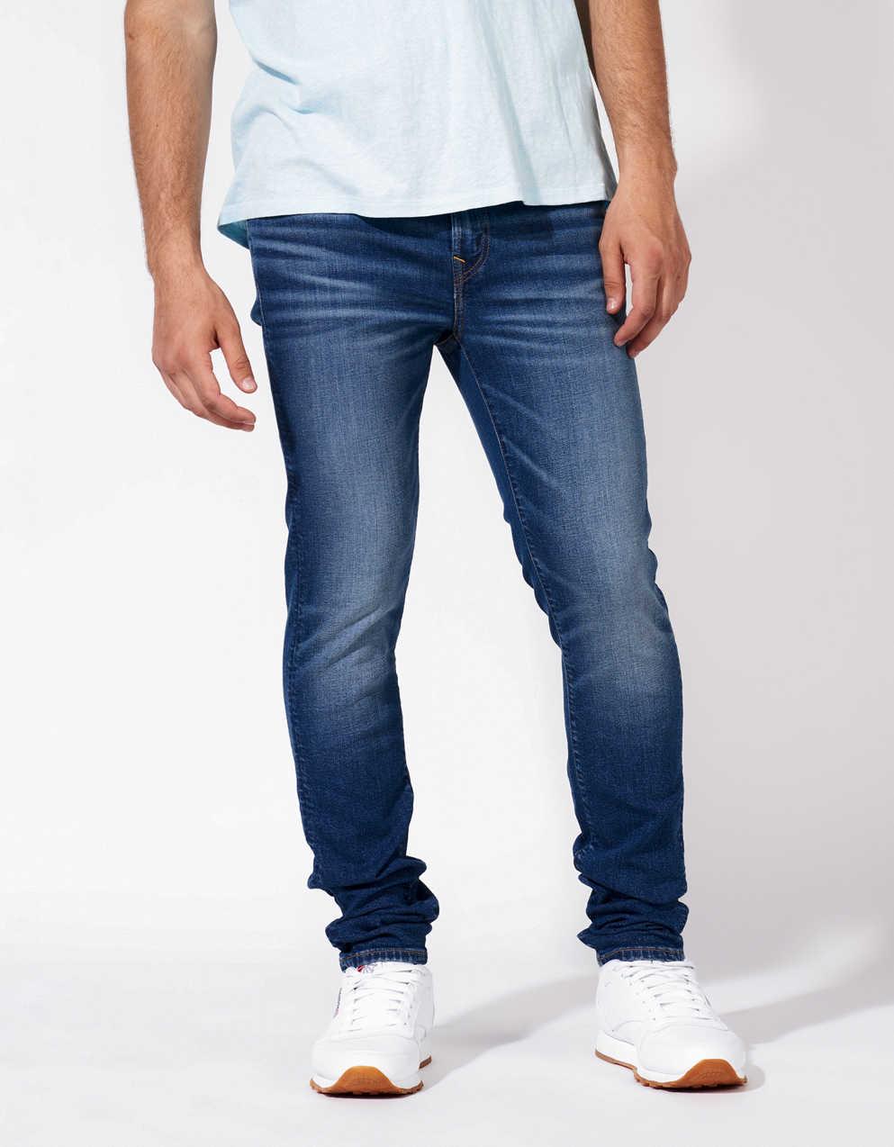 Dark blue skinny jeans mens store