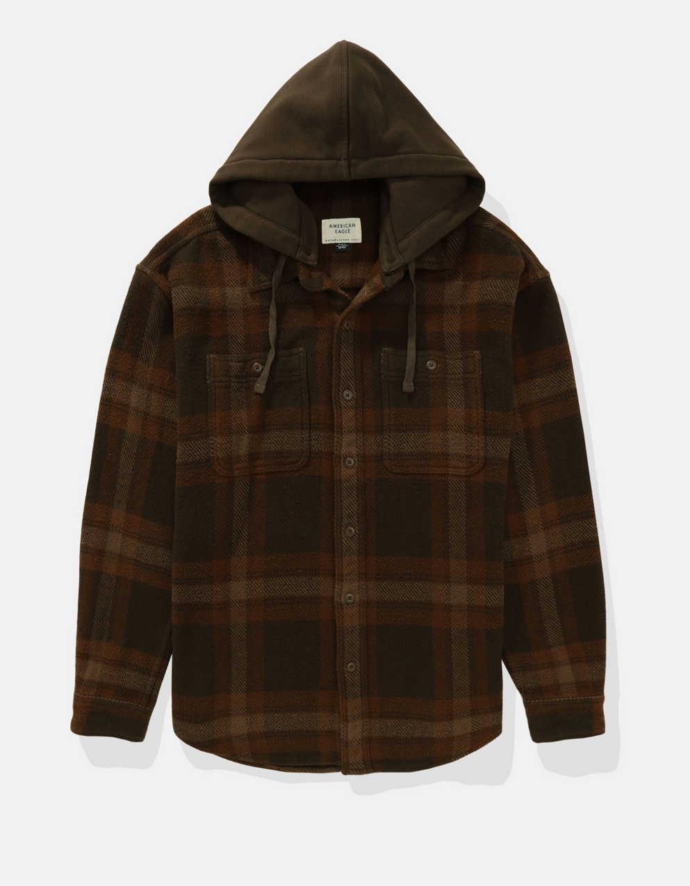 AE Flannel Hoodie Men s Women s Jeans Clothes Accessories American Eagle Hong Kong