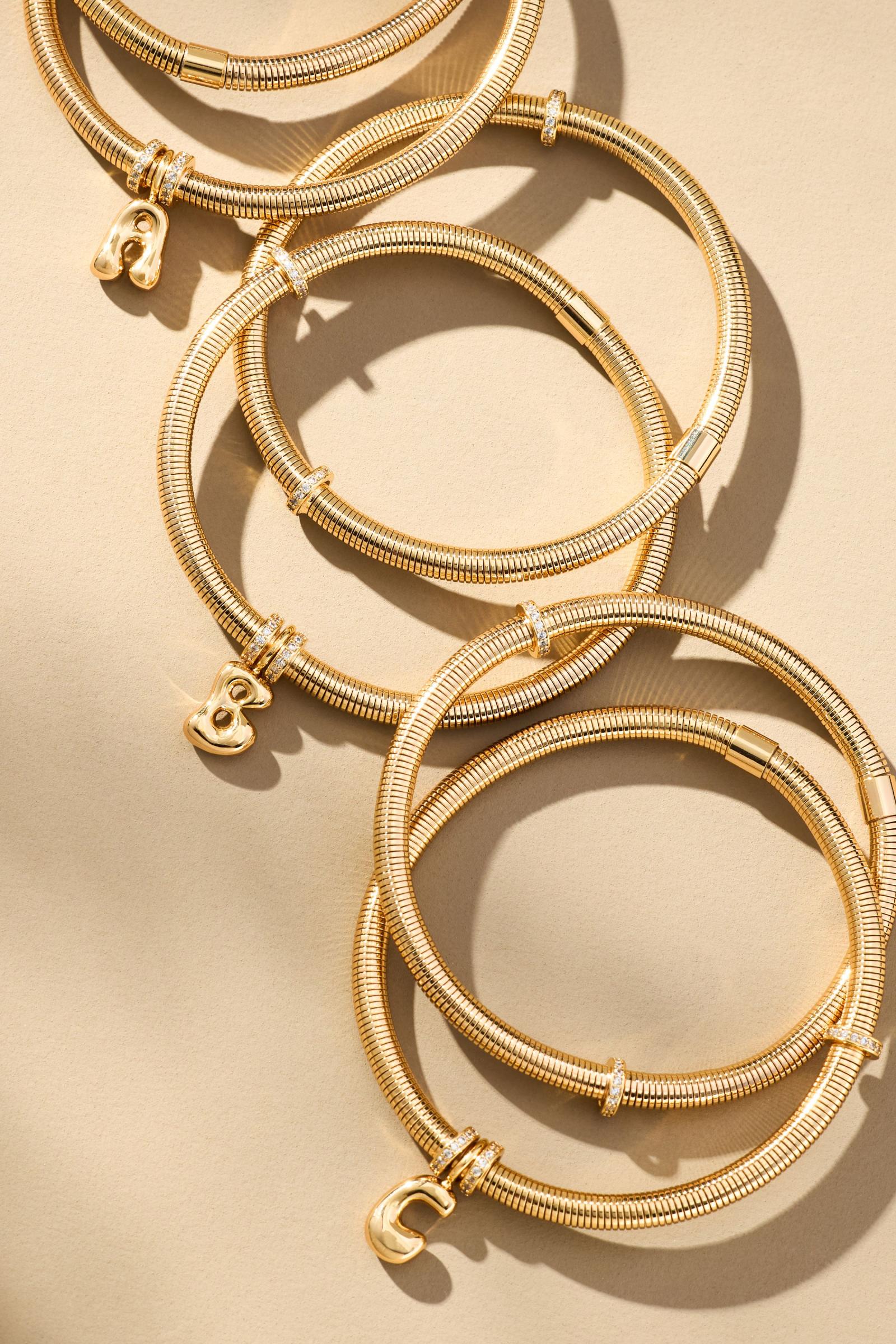 Anthropologie initial bracelet store