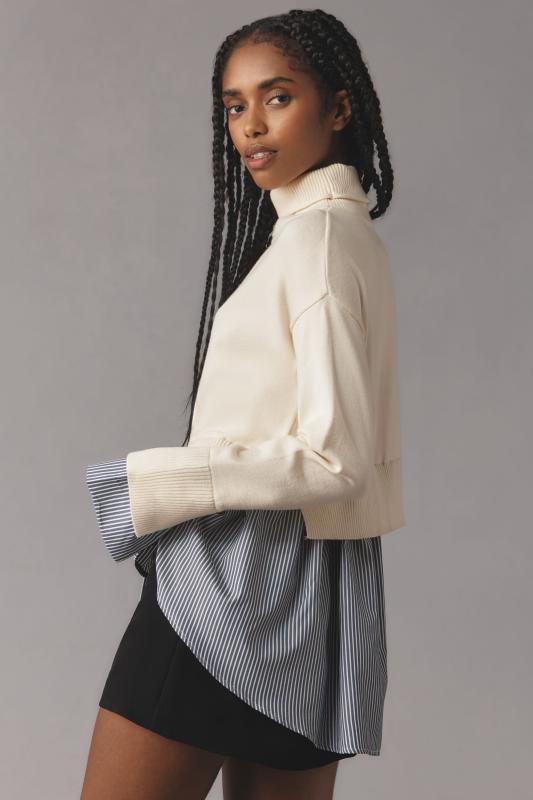 아반트룩 스플릿 터틀넥 스웨터 앤트로폴로지 한국 공식 스토어 유니크한 여성 패션 및 라이프스타일 편집샵 200개이상의 프리미엄 브랜드 여성 의류 액세서리 홈