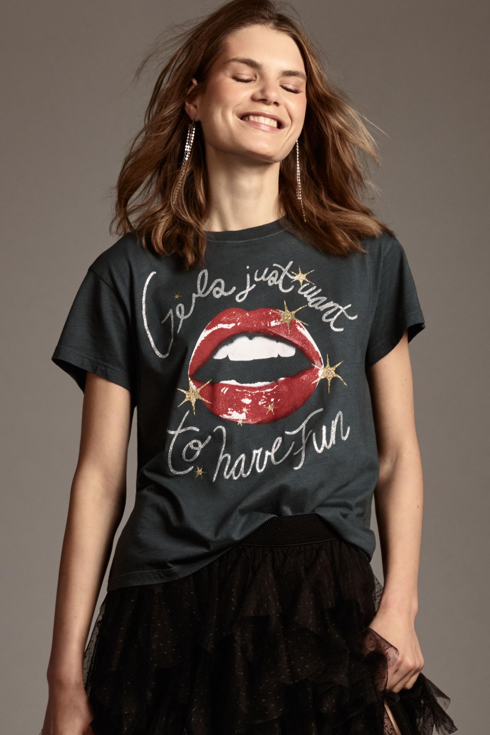 Letluv Have Fun Short Sleeve Graphic Tee Anthropologie Japan Women s Clothing Accessories Home