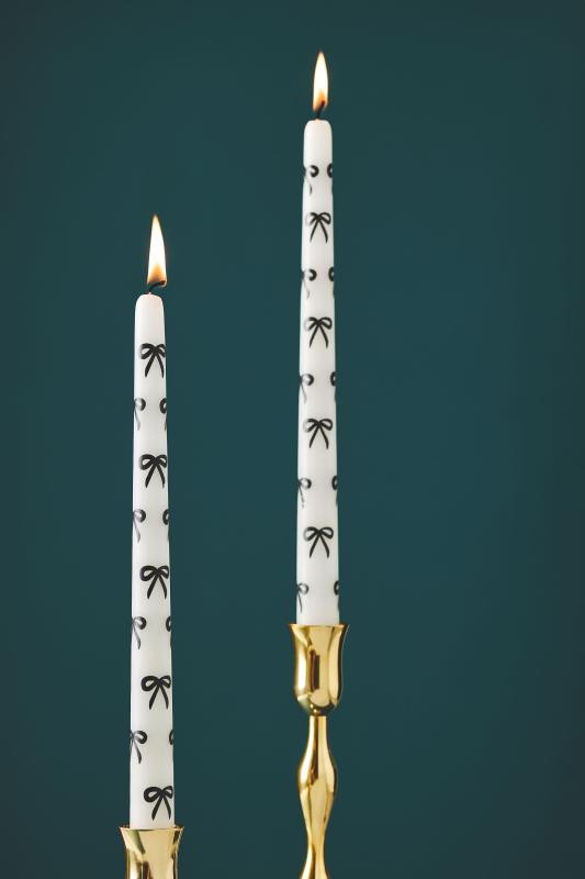 Handpainted Bow Taper Candles, Set of 2 | Anthropologie Hong Kong ...