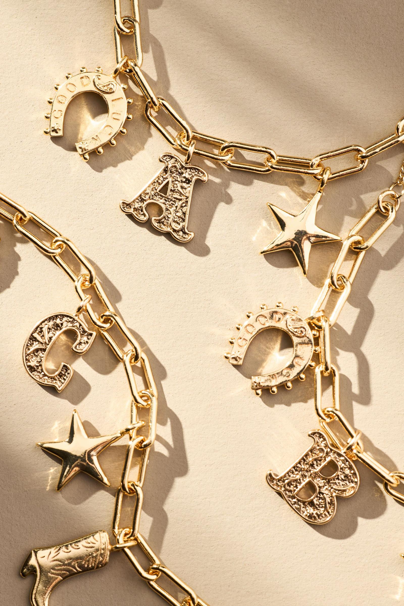 Anthropologie initial bracelet store