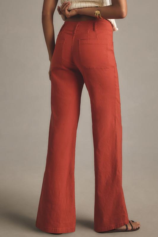 Maeve의 Junie 하이라이즈 플레어 팬츠 앤트로폴로지 한국 공식 스토어 유니크한 여성 패션 및 라이프스타일 편집샵 200개이상의 프리미엄 브랜드 여성 의류