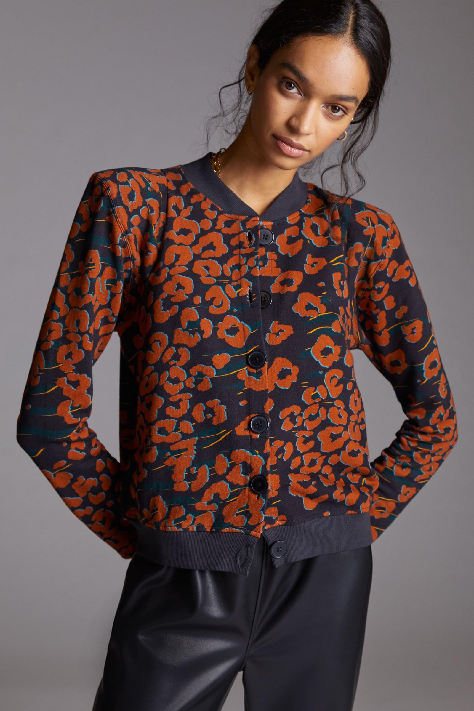 Corey Lynn Calter Floral Padded Cardigan | Anthropologie Mexico - Women ...