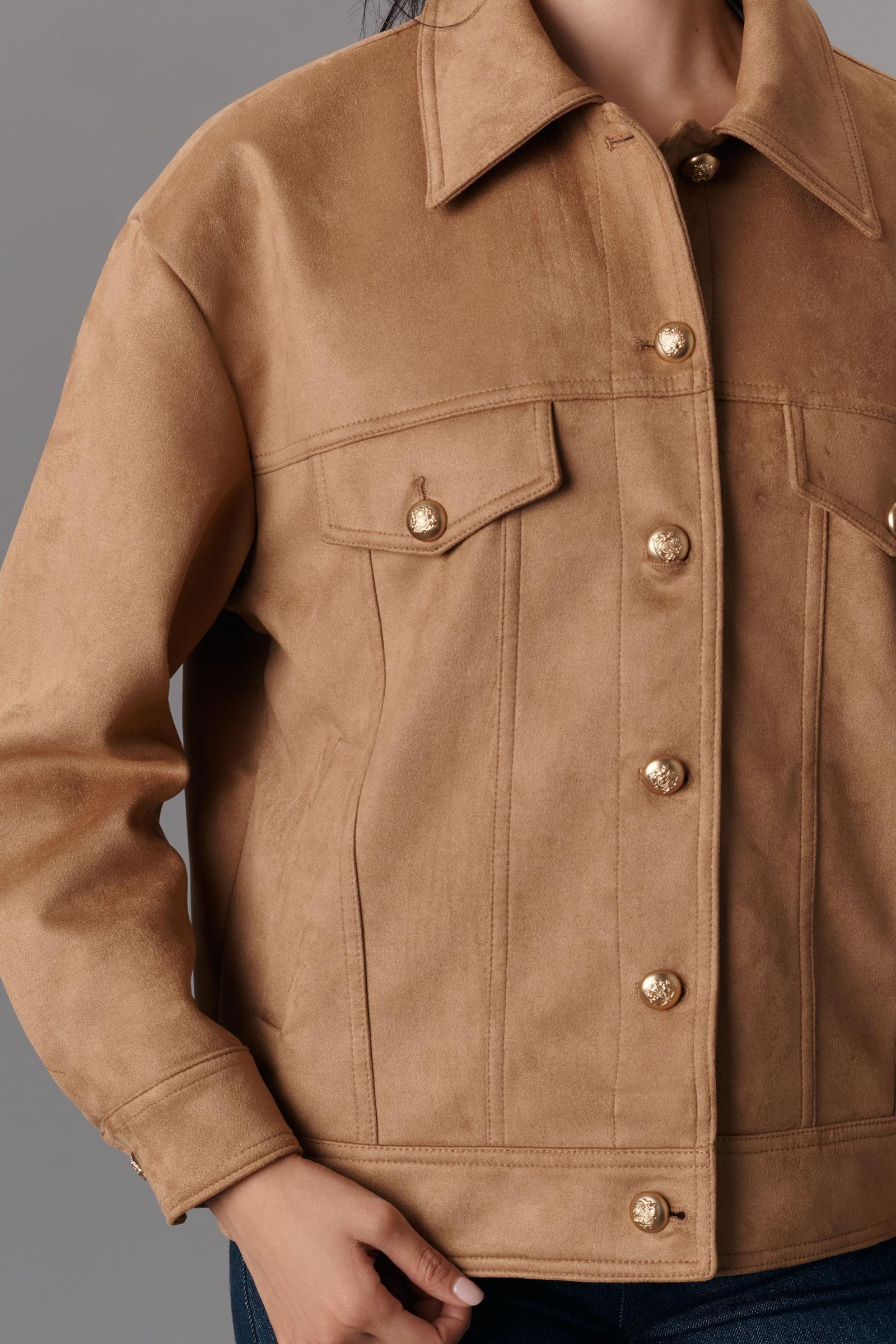 메이브 인조 스웨이드 트러커 재킷 앤트로폴로지 한국 공식 스토어 유니크한 여성 패션 및 라이프스타일 편집샵 200개이상의 프리미엄 브랜드 여성 의류 액세서리 홈