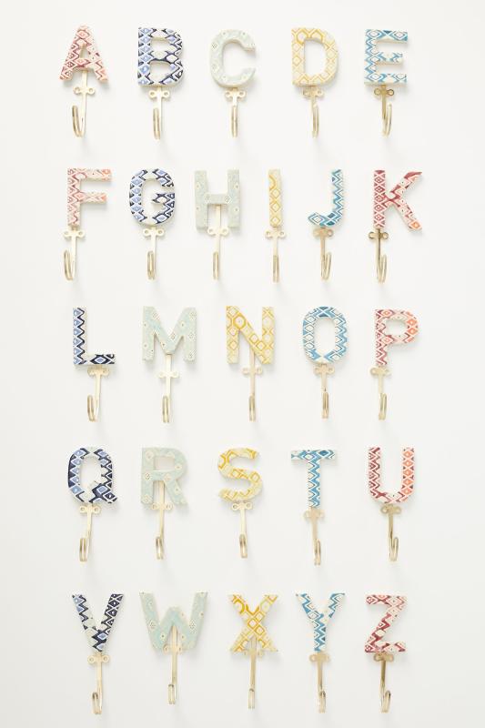 Hallie Monogram Hook | Anthropologie Hong Kong - Women's Clothing ...