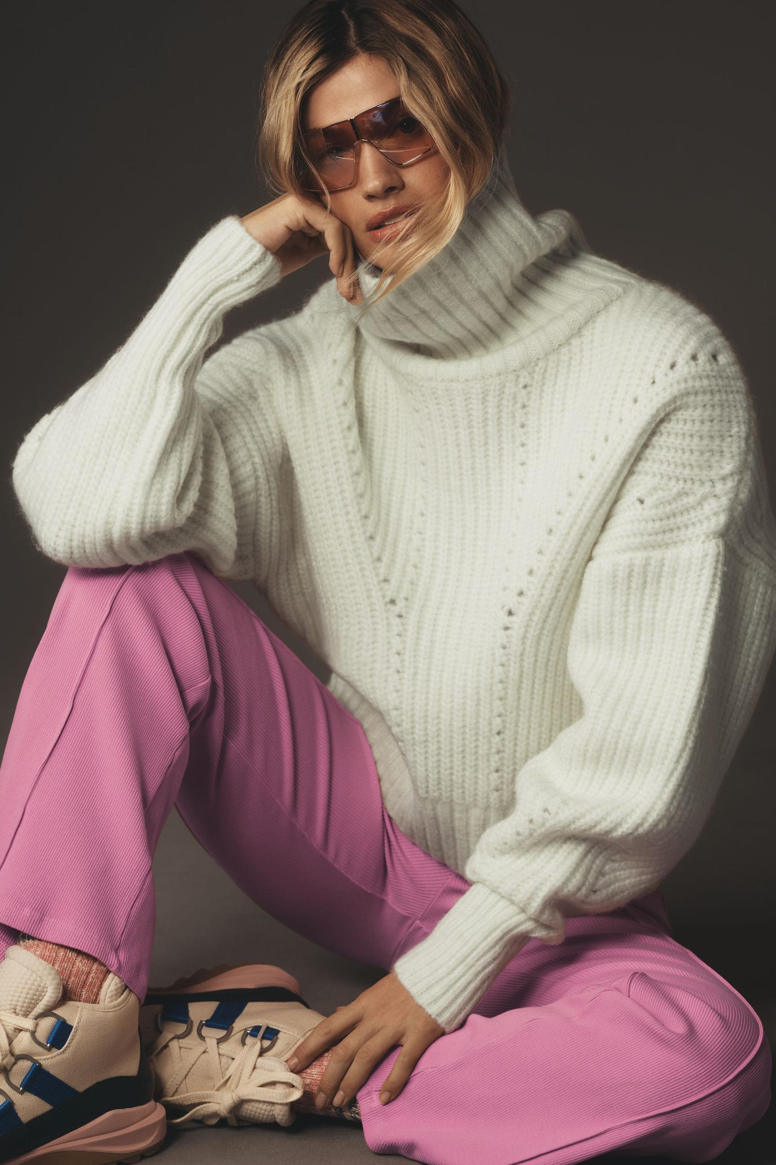 Varley Rogan Cropped Knit Sweater | Anthropologie Mexico - Women's ...