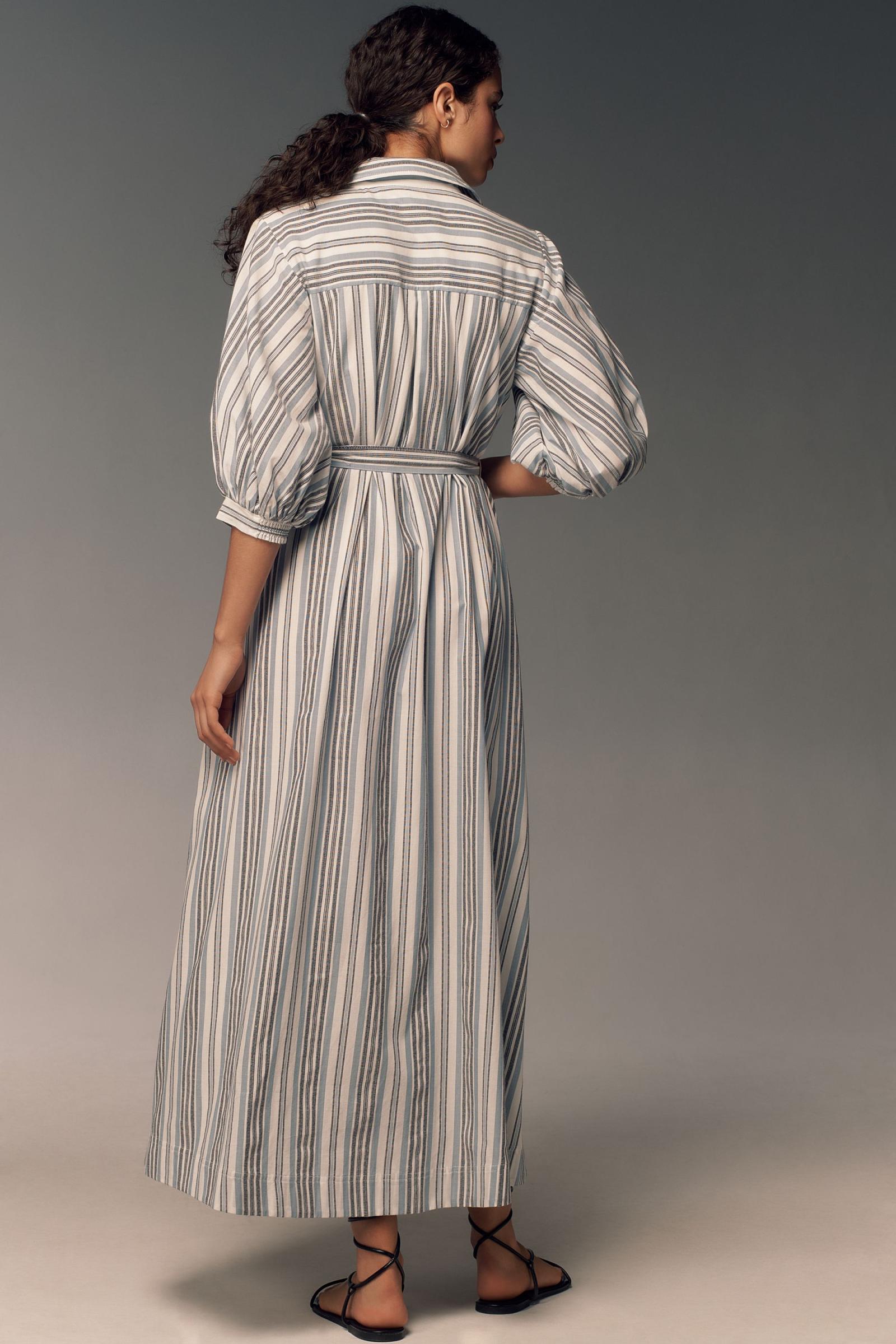 Maeve의 Mona 타이 웨이스트 셔츠 드레스 리넨 에디션 앤트로폴로지 한국 공식 스토어 유니크한 여성 패션 및 라이프스타일 편집샵 200개이상의 프리미엄