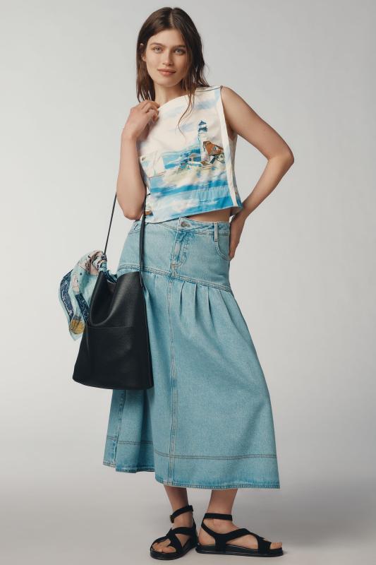 메이브 슬리브리스 버튼 숄더 세일러 블라우스 앤트로폴로지 한국 공식 스토어 유니크한 여성 패션 및 라이프스타일 편집샵 200개이상의 프리미엄 브랜드 여성 의류