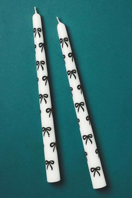 Handpainted Bow Taper Candles, Set of 2 | Anthropologie Hong Kong ...