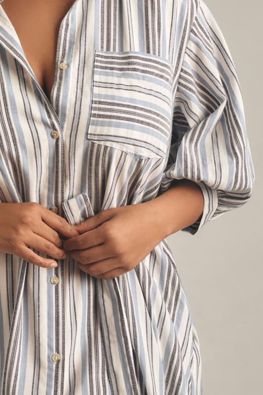 Maeve의 Mona 타이 웨이스트 셔츠 드레스 리넨 에디션 앤트로폴로지 한국 공식 스토어 유니크한 여성 패션 및 라이프스타일 편집샵 200개이상의 프리미엄