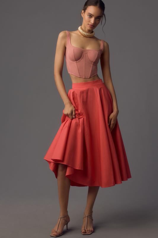 플랫 화이트 풀 미디 스커트 앤트로폴로지 한국 공식 스토어 유니크한 여성 패션 및 라이프스타일 편집샵 200개이상의 프리미엄 브랜드 여성 의류 액세서리 홈