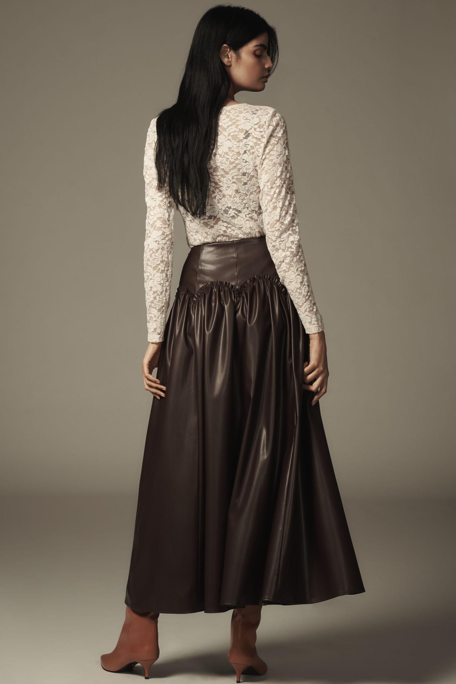 Mare Mare x Anthropologie Basque-Waist Maxi Skirt | Anthropologie Japan ...