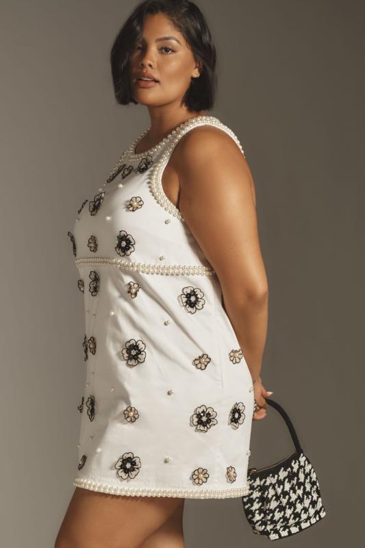 메이브 3d 장식 쉬프트 미니 드레스 앤트로폴로지 한국 공식 스토어 유니크한 여성 패션 및 라이프스타일 편집샵 200개이상의 프리미엄 브랜드 여성 의류 액세서리