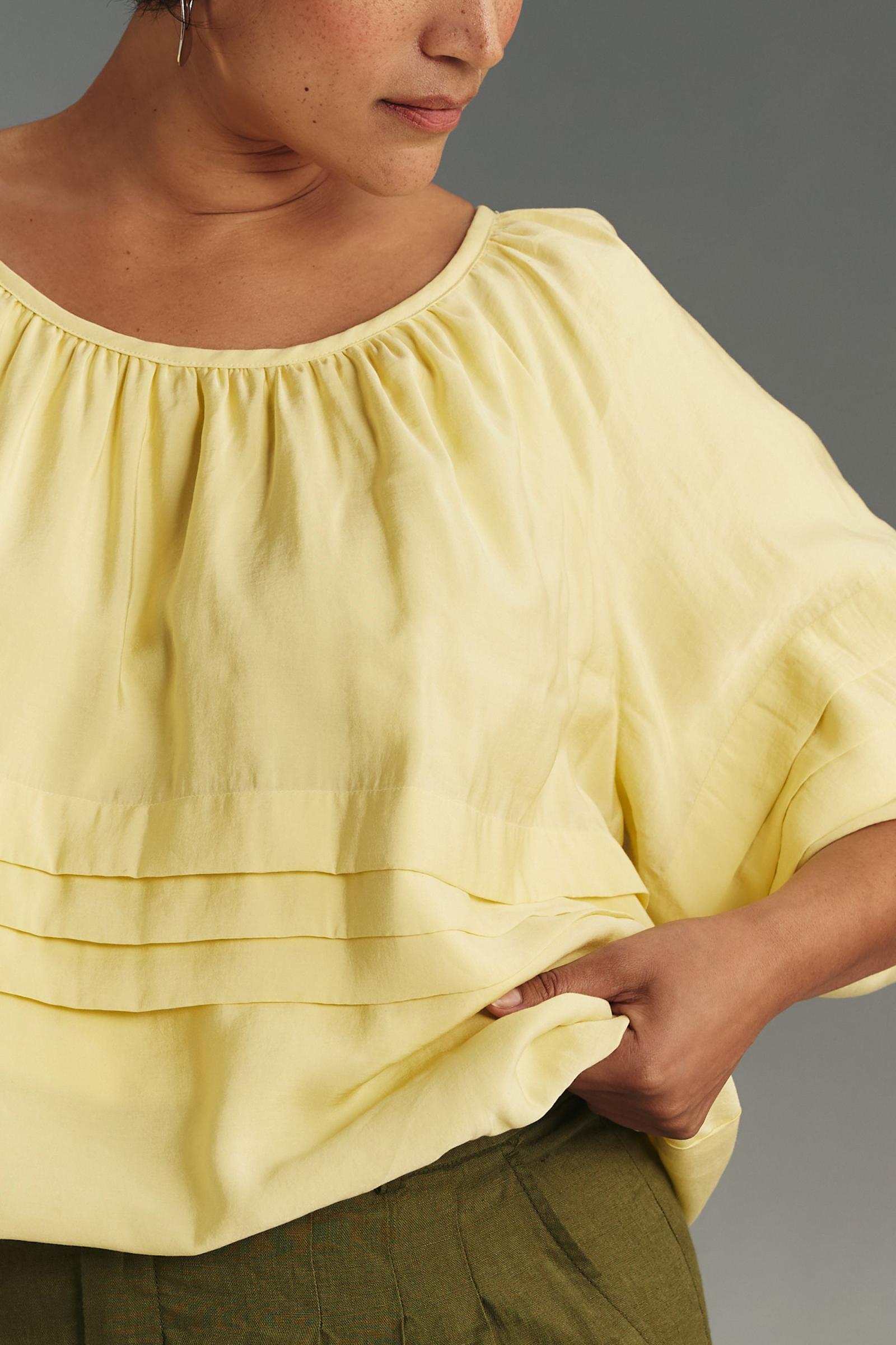 Maeve 반소매 버블 티어드 탑 앤트로폴로지 한국 공식 스토어 유니크한 여성 패션 및 라이프스타일 편집샵 200개이상의 프리미엄 브랜드 여성 의류 액세서리 홈