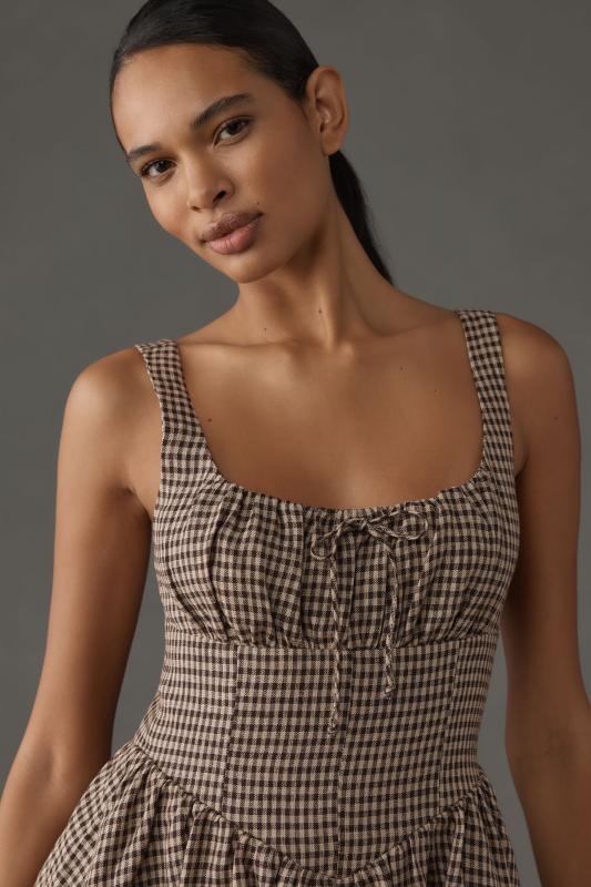 Reformation Daria 리넨 미니 드레스 앤트로폴로지 한국 공식 스토어 유니크한 여성 패션 및 라이프스타일 편집샵 200개이상의 프리미엄 브랜드 여성 의류