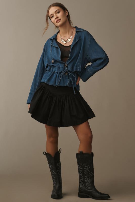 메이브 바스크 웨이스트 플러티 미니 스커트 앤트로폴로지 한국 공식 스토어 유니크한 여성 패션 및 라이프스타일 편집샵 200개이상의 프리미엄 브랜드 여성 의류