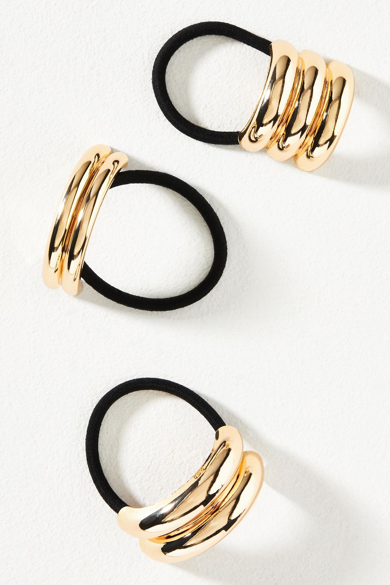 Stacked Metal Cuff Hair Ties, Set of 3 | Anthropologie Japan - Women's ...