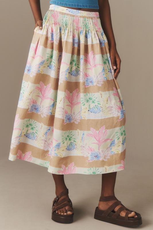 헌터 벨 팰런 미디 스커트 앤트로폴로지 한국 공식 스토어 유니크한 여성 패션 및 라이프스타일 편집샵 200개이상의