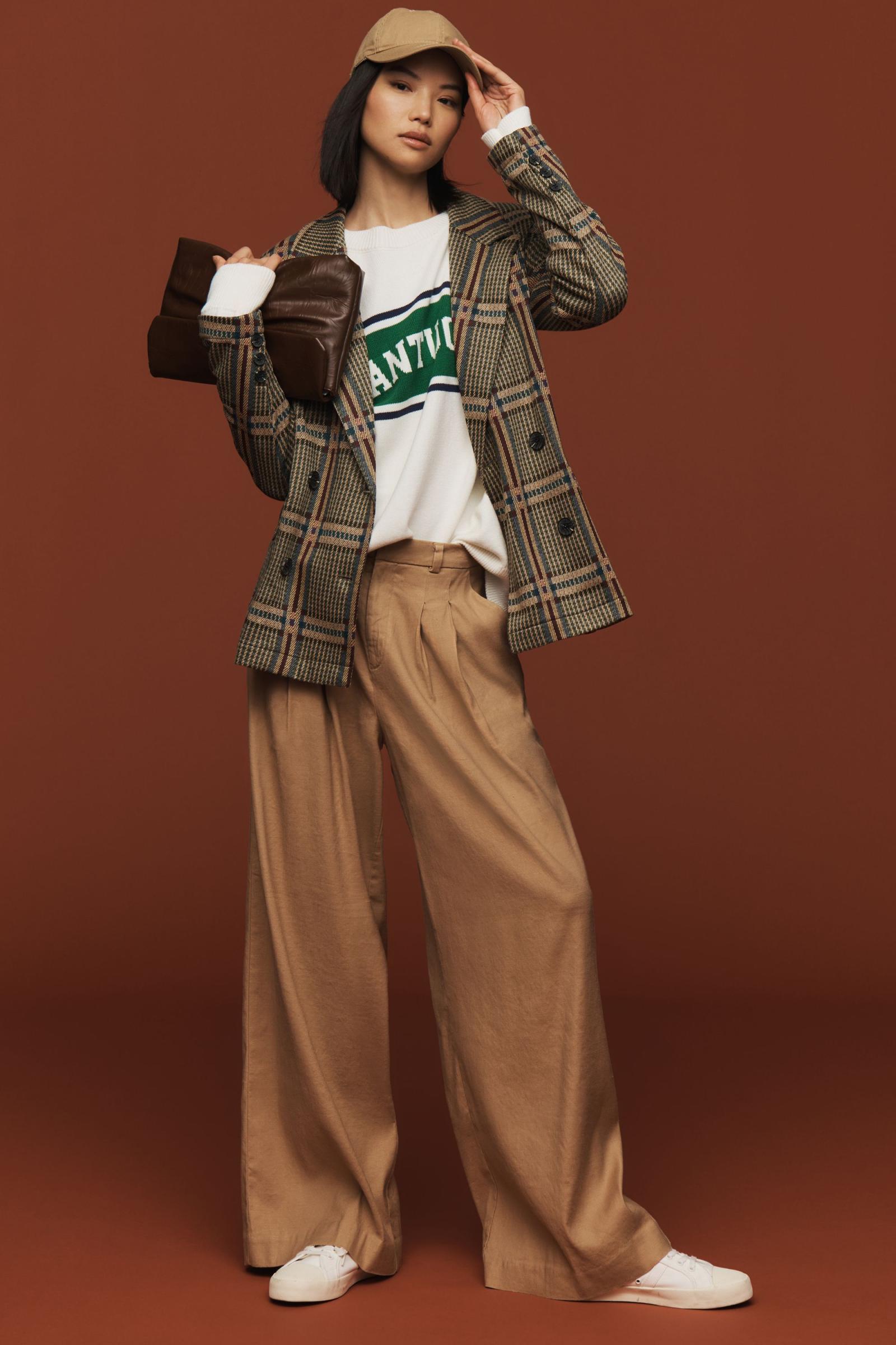 메이브 리넨 와이드 레그 팬츠 앤트로폴로지 한국 공식 스토어 유니크한 여성 패션 및 라이프스타일 편집샵 200개이상의 프리미엄 브랜드 여성 의류 액세서리 홈